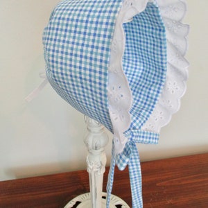 Baby Sun Bonnet / Infant-toddler Sun Bonnet / Handmade Cotton Bonnet ...
