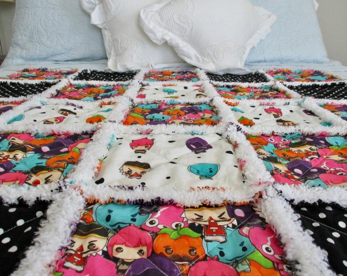 Fortnite Rag Quilt / Baby Rag Quilt / Child Rag Quilt / Quilted Throw ...