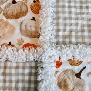 Fall Rag Quilt / Halloween Rag Quilt / Lap Quilt / Quilted Throw ...