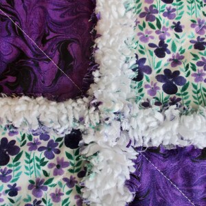 Violet Rag Quilt / Baby Rag Quilt / Child Rag Quilt / Lap Quilt ...