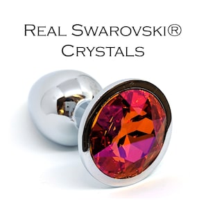 Swarovski Crystal Jewel Butt Plug Multicolor Diamond Anal - Etsy