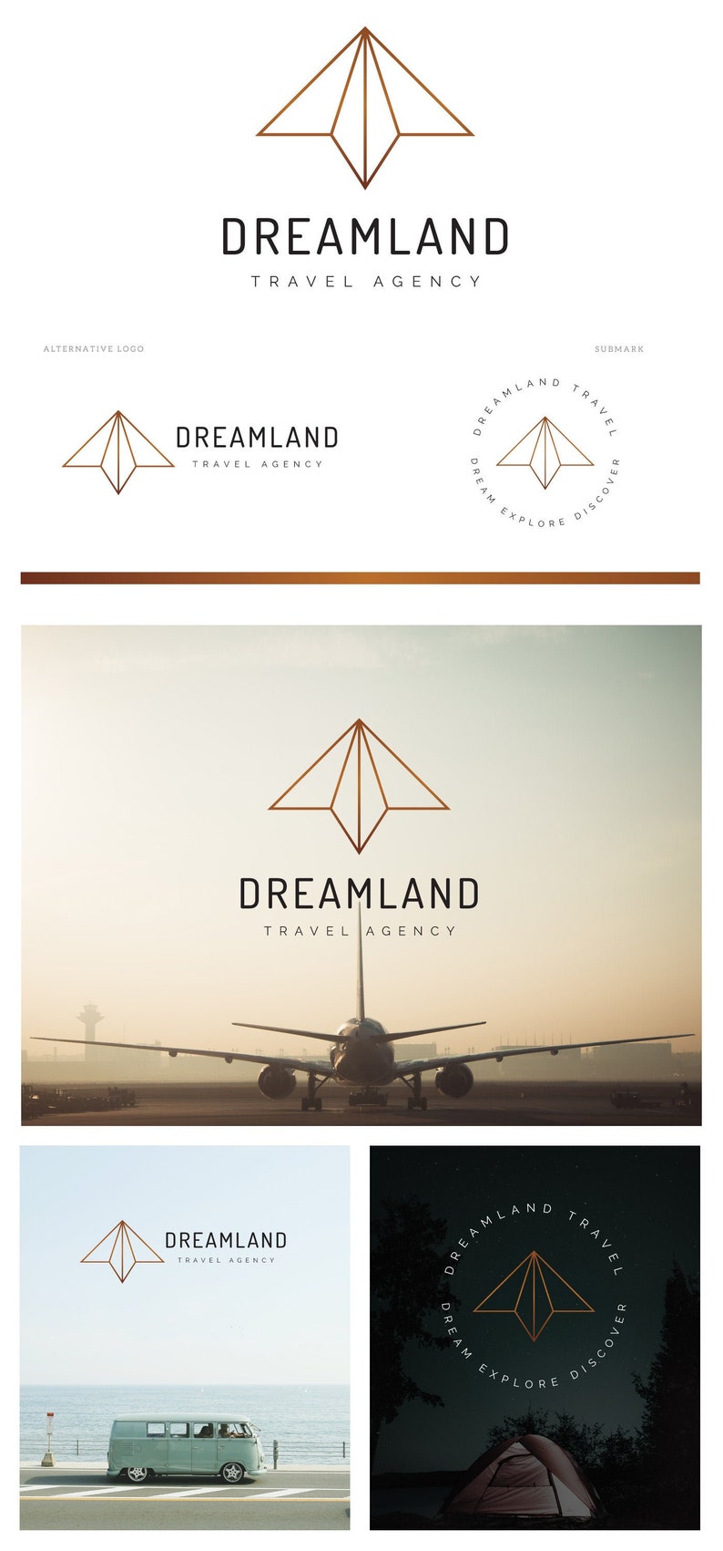 Travel Blog Logo Travel Agent Logo Paper Plane Logo - Etsy