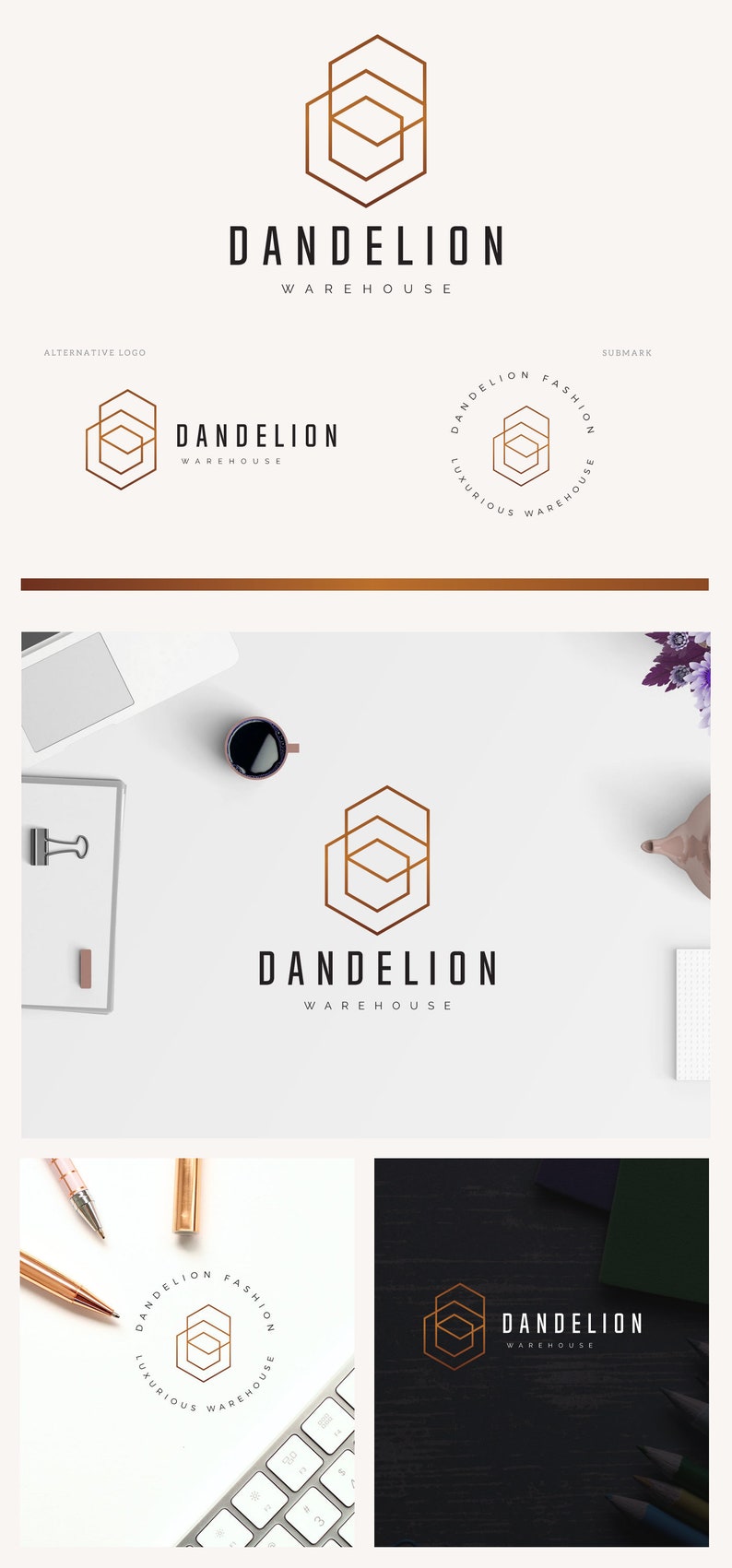 Geometric Logo Minimal Logo Premade Logo Design Branding | Etsy