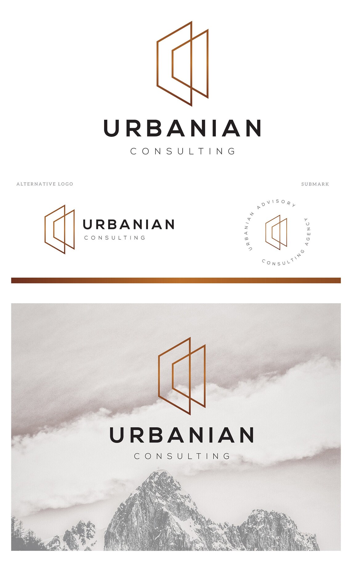 Geometric Logo Consulting Logo Interior Design Logo | Etsy