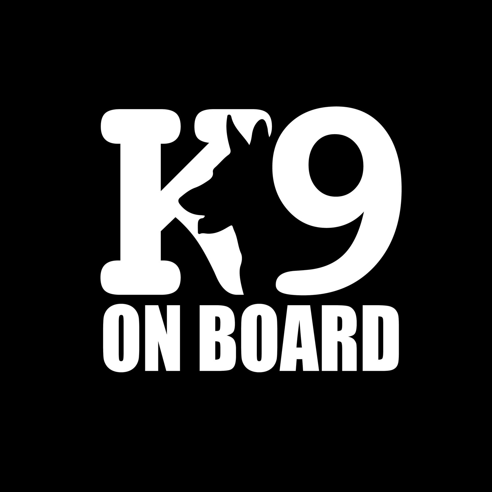 K-9 Decal K9 on Board Decal Caution K-9 Police Dog Decal | Etsy