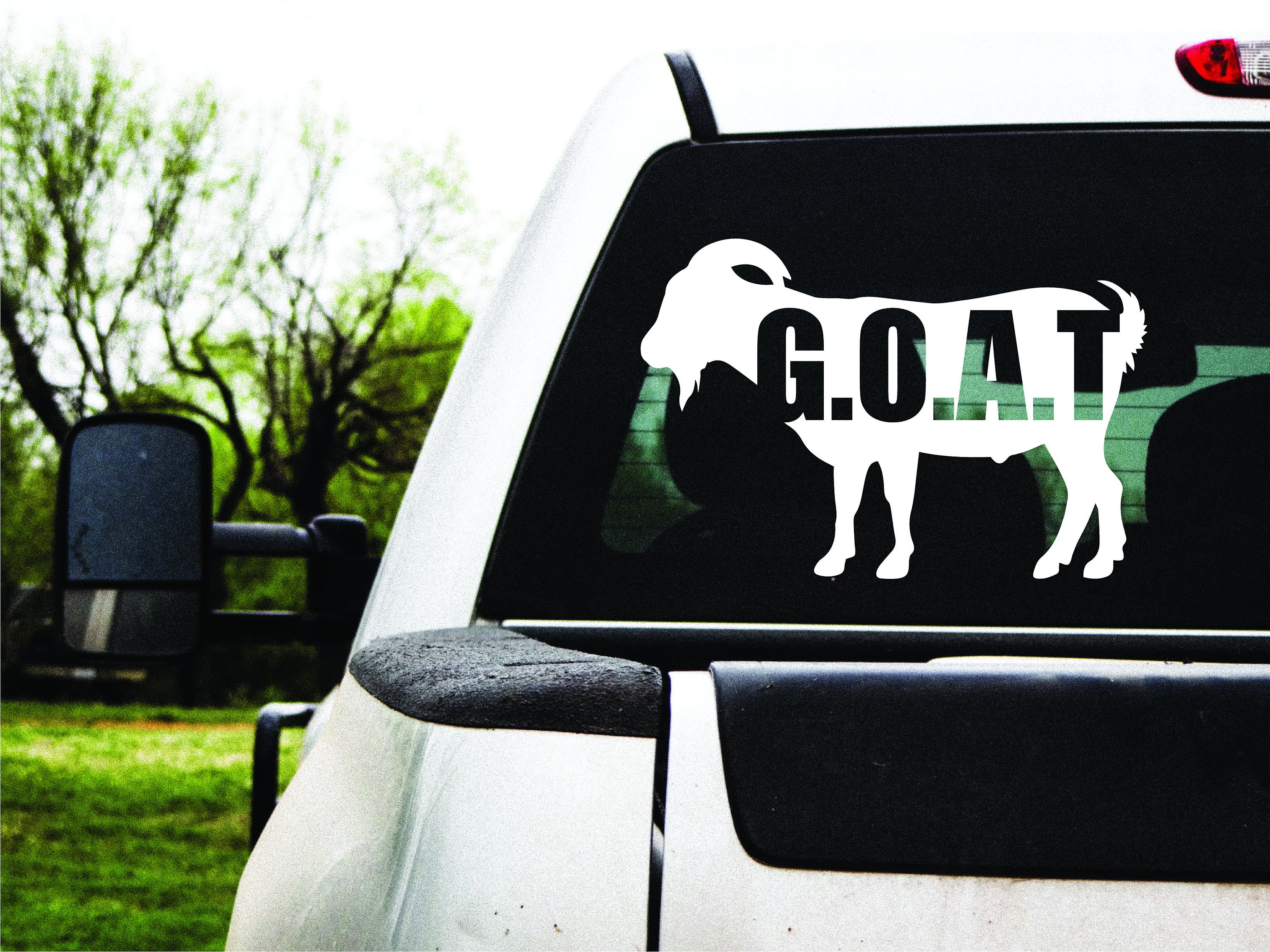 G.O.A.T Decal Vinyl Decal Cooler Decal Tumbler Decal Car Decal | Etsy