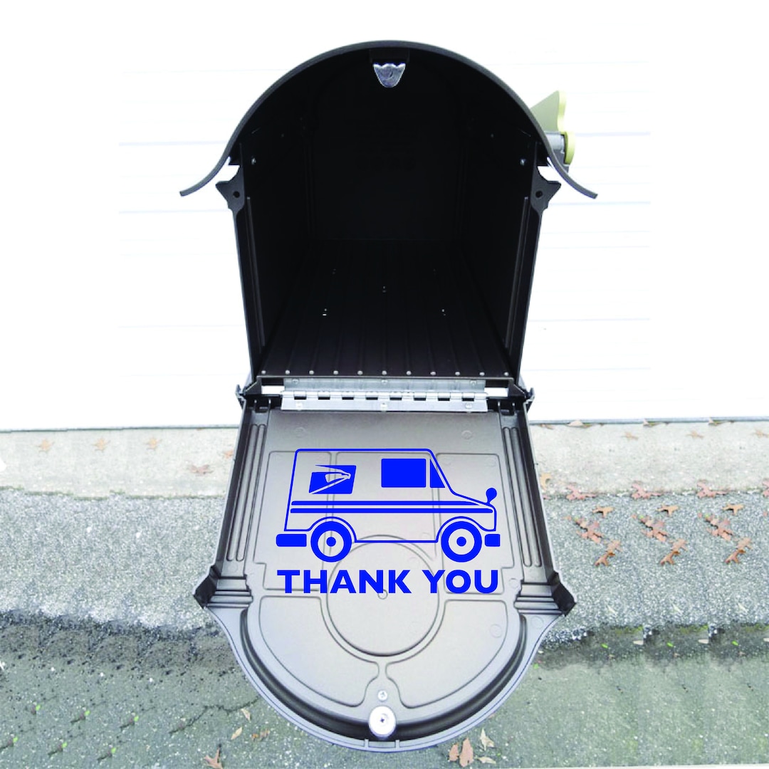 Thank You Mailbox Decal Mailman Decal Mailbox Decal Home Decal Postal ...