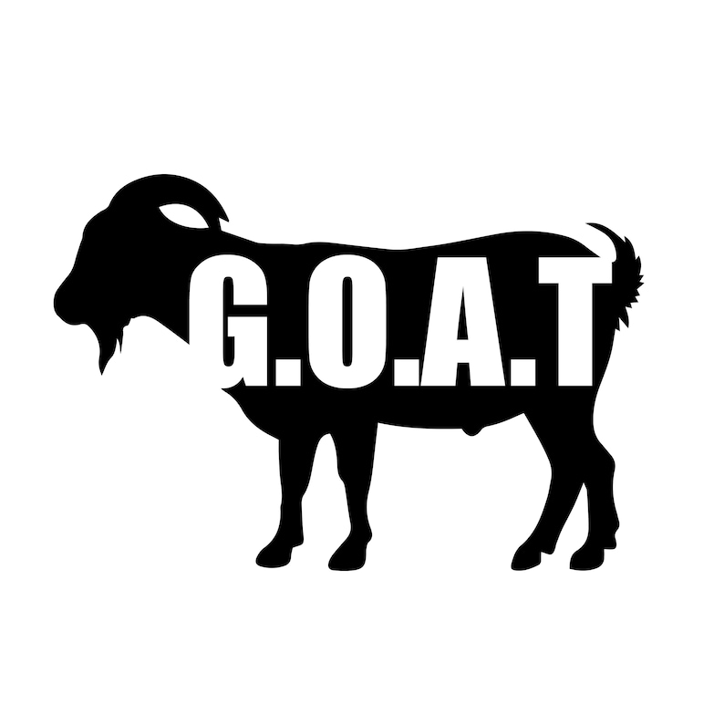 G.O.A.T Decal Vinyl Decal Cooler Decal Tumbler Decal Car Decal Vehicle ...