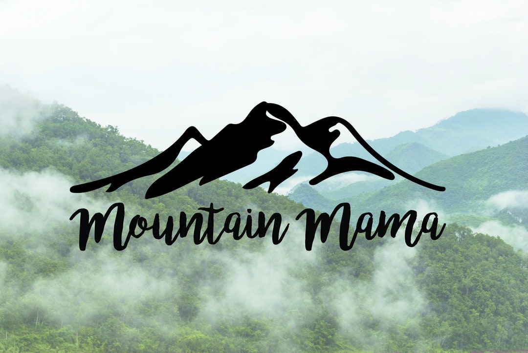 Mountain Mama Decal Mountains Decal Car Decal Vehicle Decal Yeti Decal ...
