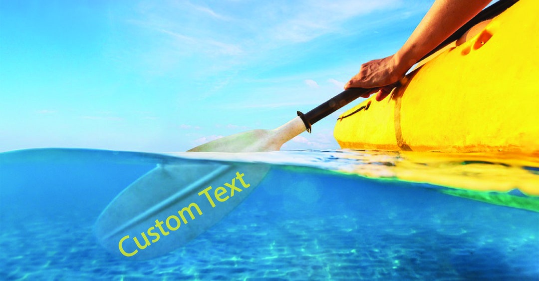 Custom Kayak Paddle Decal Custom Kayak Decals Oar Decal Canoe Oar Decal ...