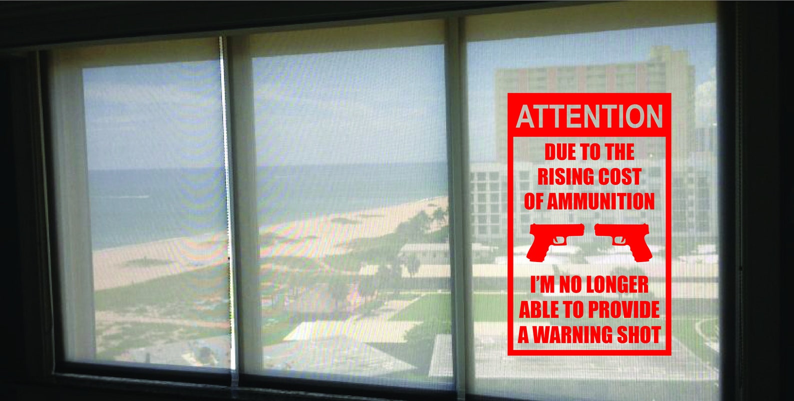 Attention Burglars Vinyl Decal Home Security Sticker Burglars Beware No ...