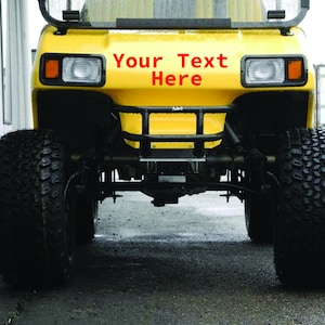 Golf Cart Decal Custom Golf Cart Decal Vinyl Decal Custom Cart Decals ...