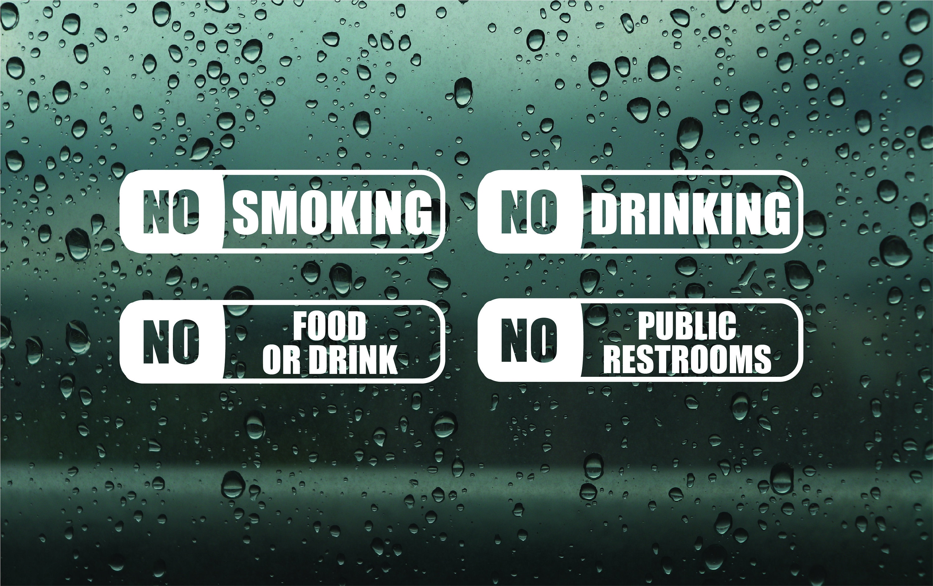 No Smoking Decal No Food or Drink Decal No Public Restroom | Etsy