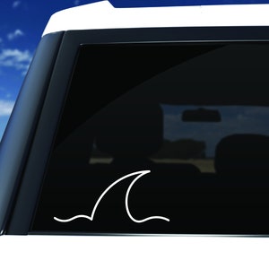 Shark Fin Decal Shark Decal Ocean Decal Wave Decal Vehicle | Etsy