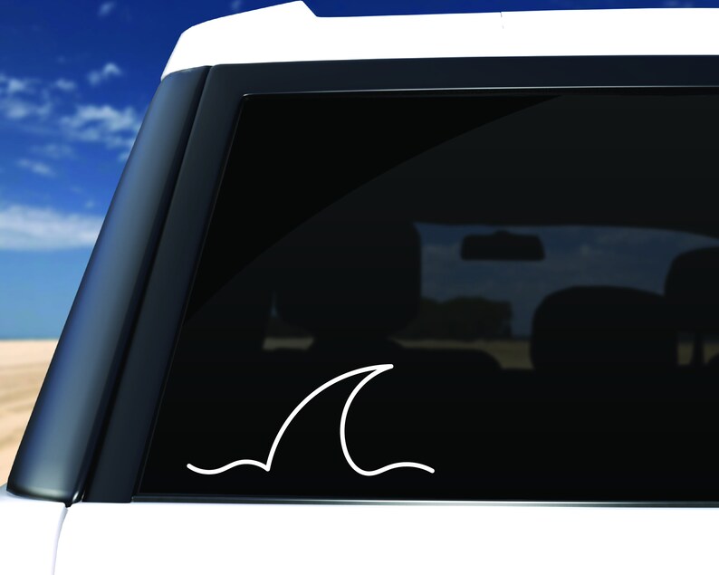 Shark Fin Decal Shark Decal Ocean Decal Wave Decal Vehicle - Etsy