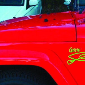 Gone Yakin Kayak Decal Kayak Decals Kayak Vehicle Decal Custom Kayak ...