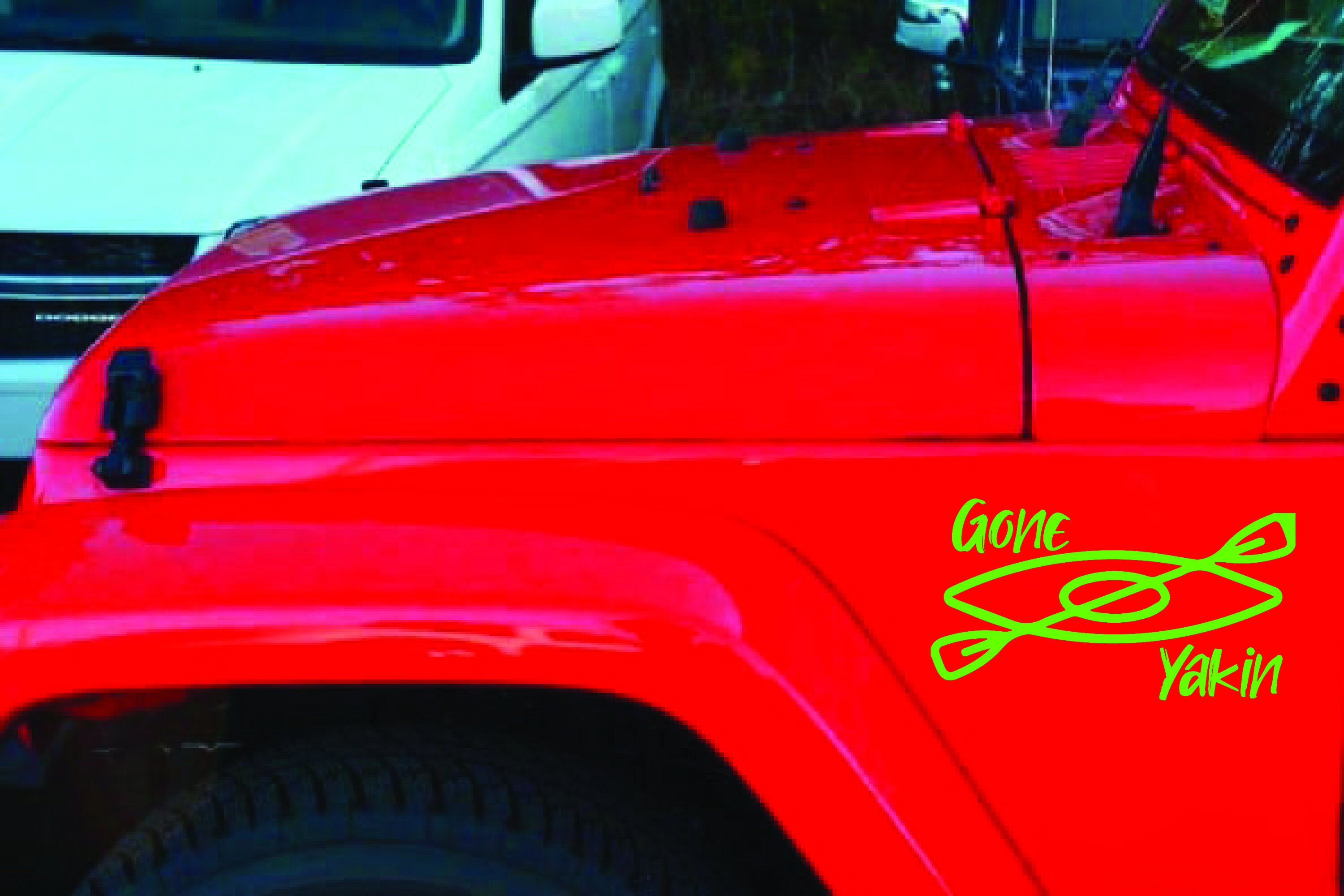 Gone Yakin Kayak Decal Kayak Decals Kayak Vehicle Decal Custom Kayak ...