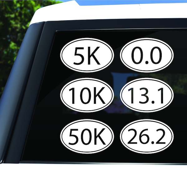 Running Distance Decals - Etsy