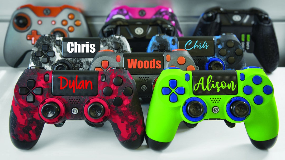Custom Vinyl Decal Controller Name Personalized Controller Decal Gamer ...