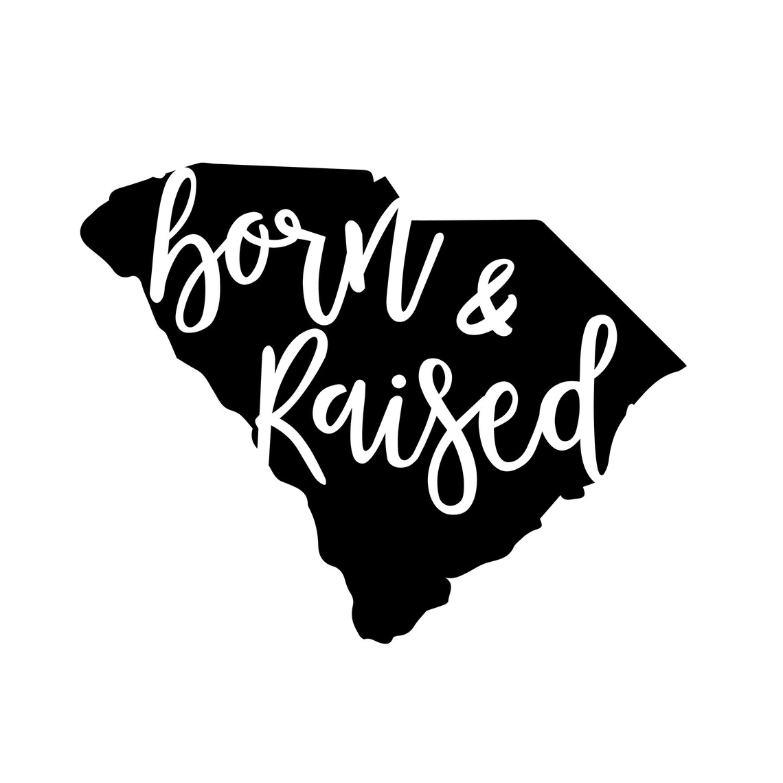 South Carolina SVG Files Vector Images SVG Files Clipart South - Etsy