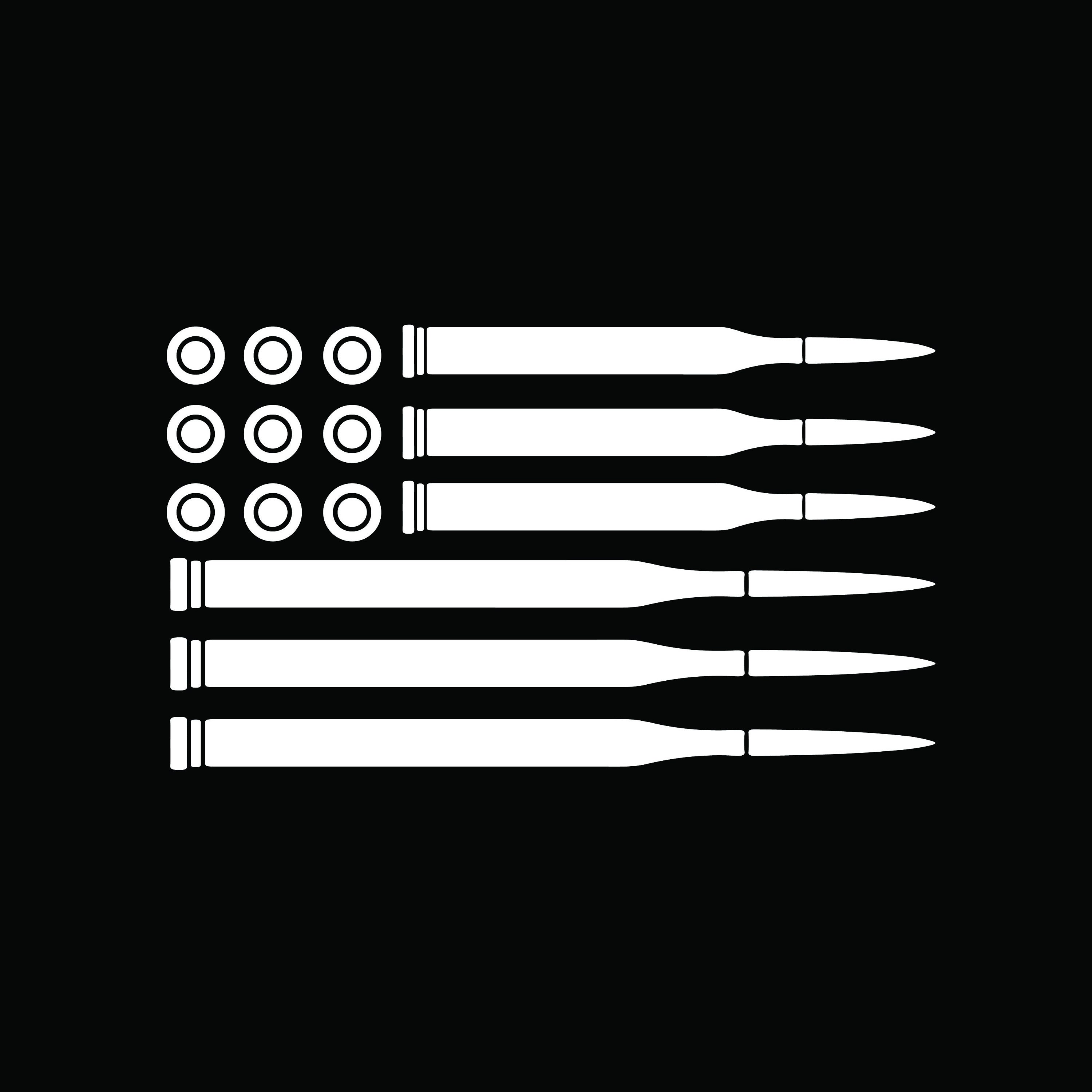 Bullet Flag Decal Bullets Vinyl Decal America Decal Gun Decal | Etsy