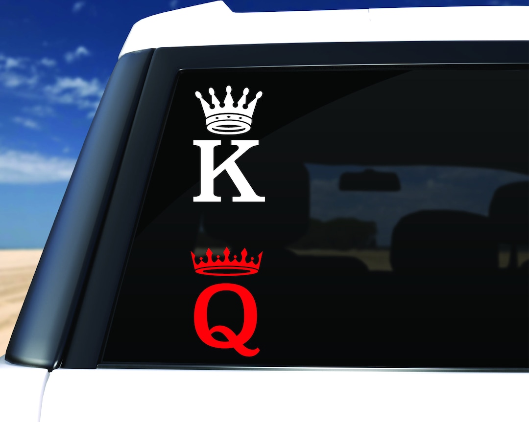 King Queen Decal King Crown Decal Queen Crown Decal Marriage Decal ...