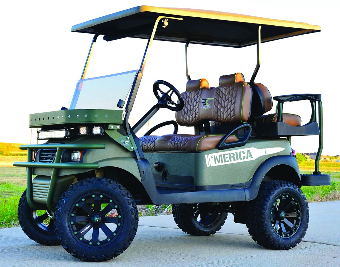 Golf Cart Decal Custom Golf Cart Decal Vinyl Decal Custom Cart - Etsy