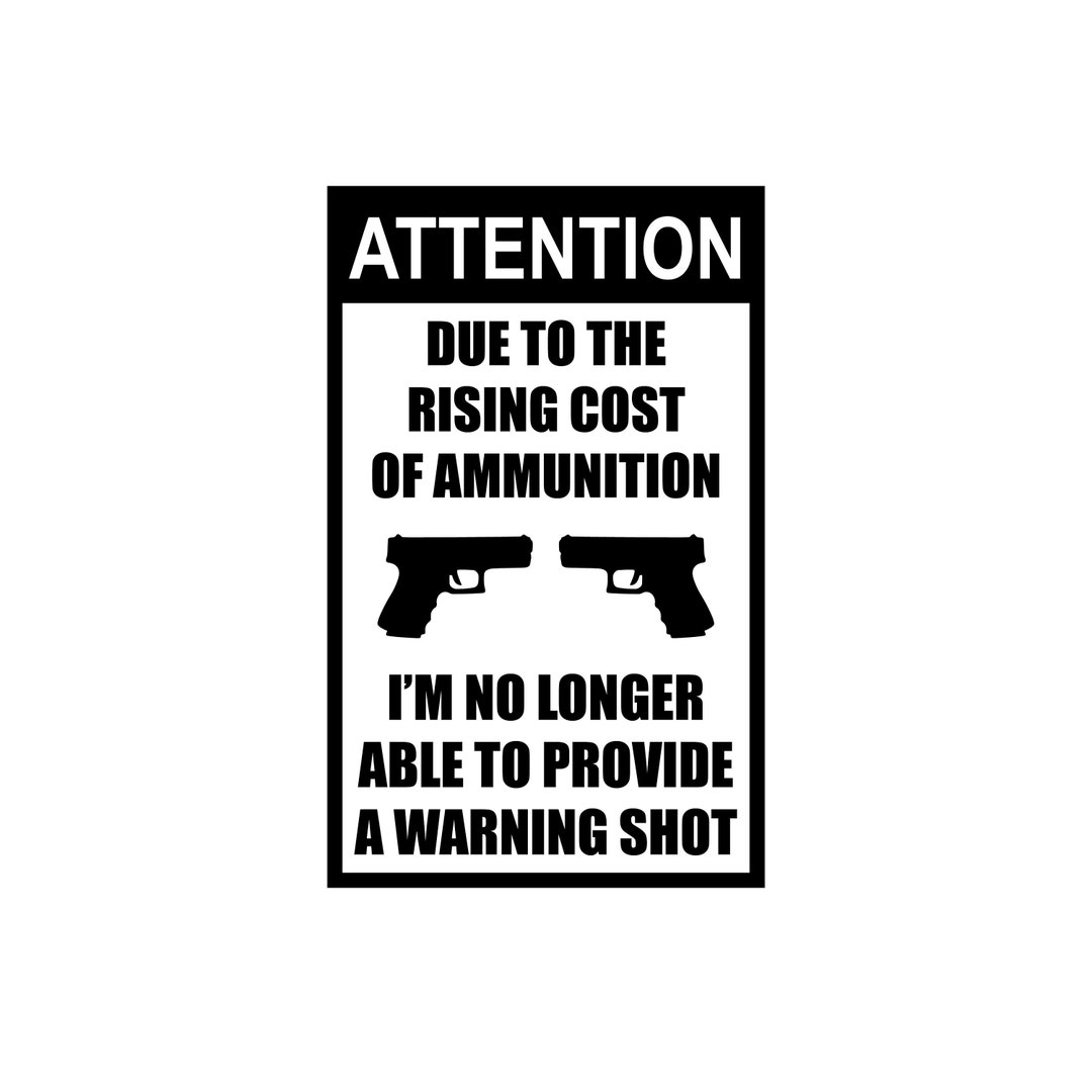 Attention Burglars Vinyl Decal Home Security Sticker Burglars Beware No ...