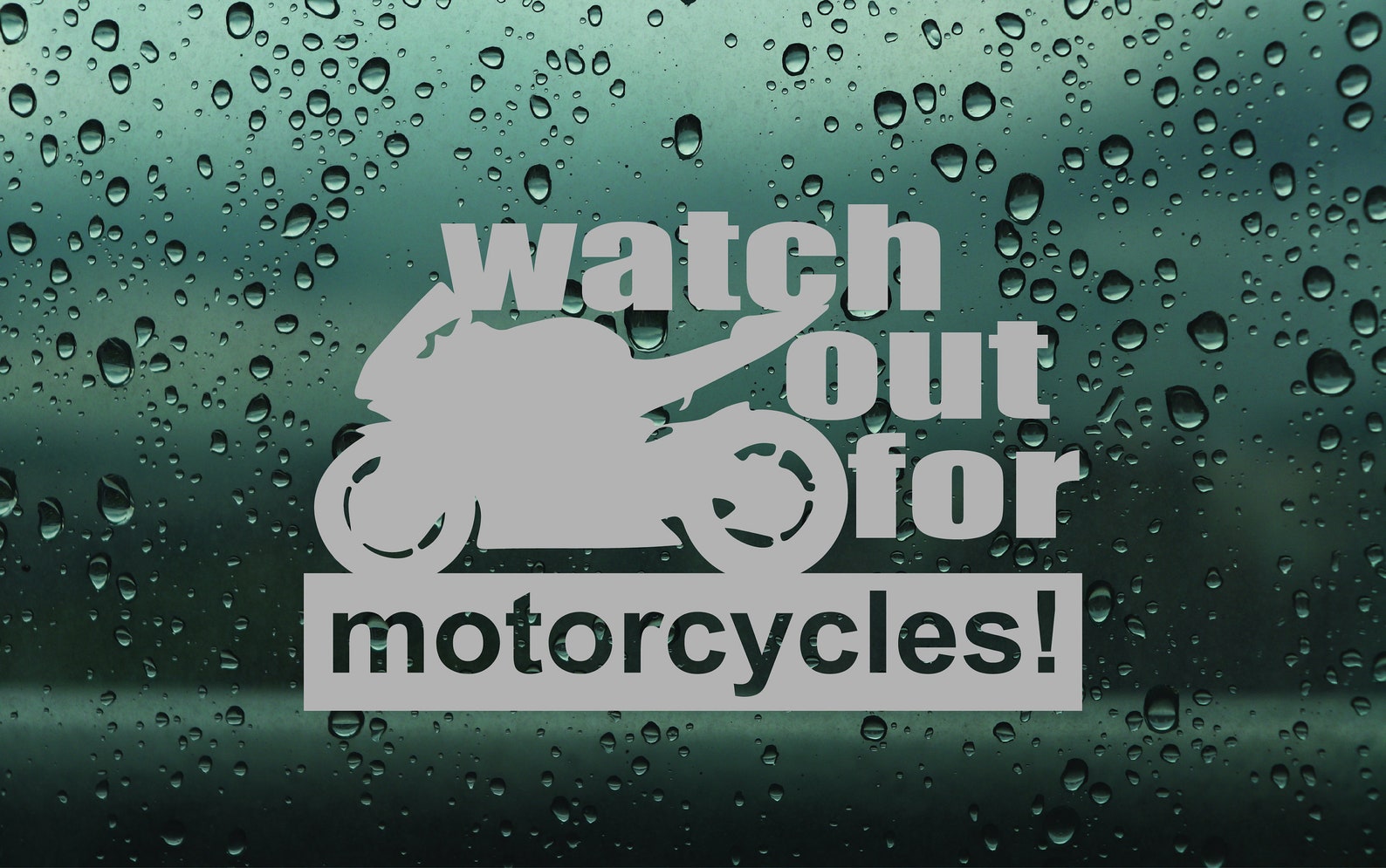 Watch Out for Motorcycles Decal Motorcycle Safety Decal Caution Decal ...