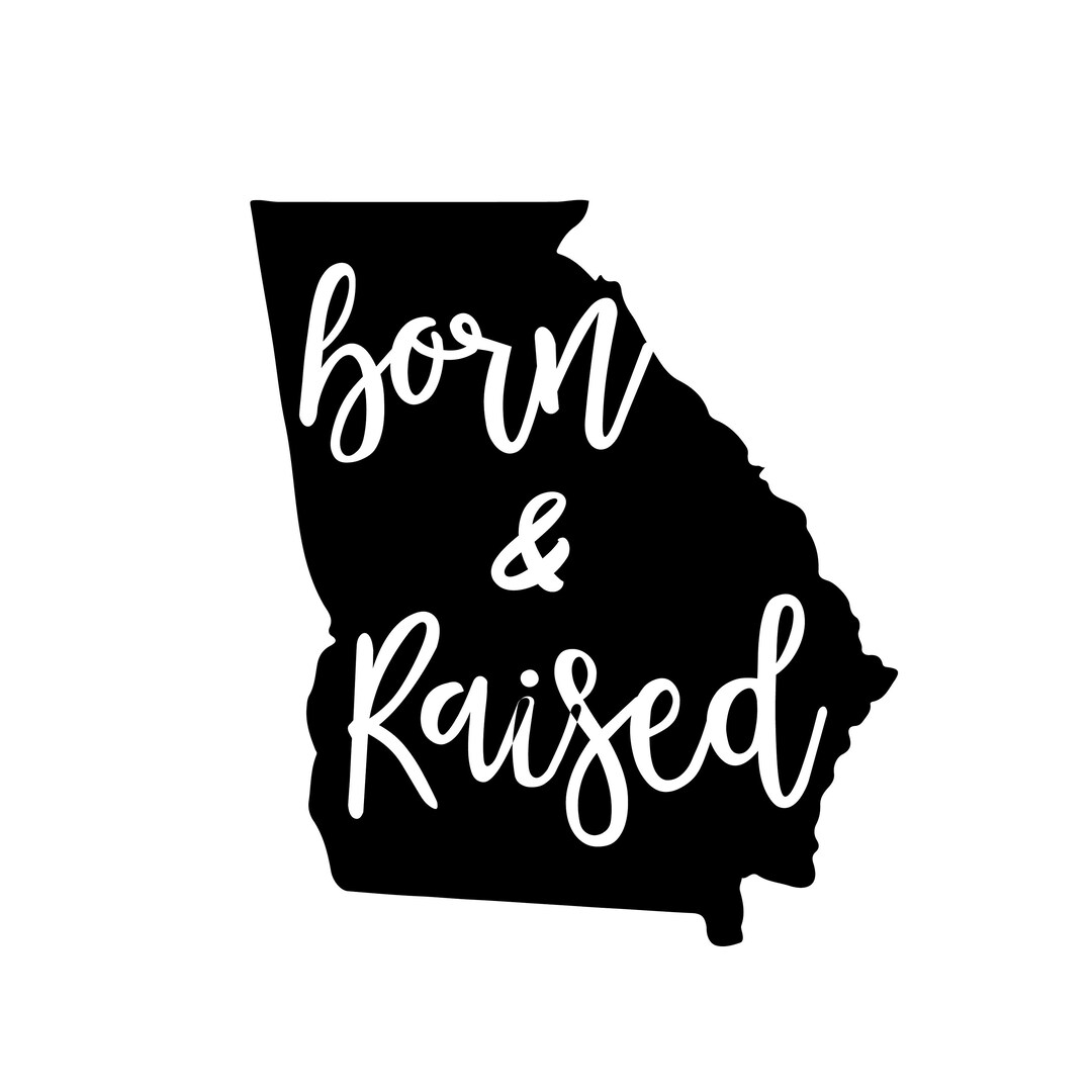 Georgia SVG Files Vector Images SVG Files Georgia Born and Raised ...
