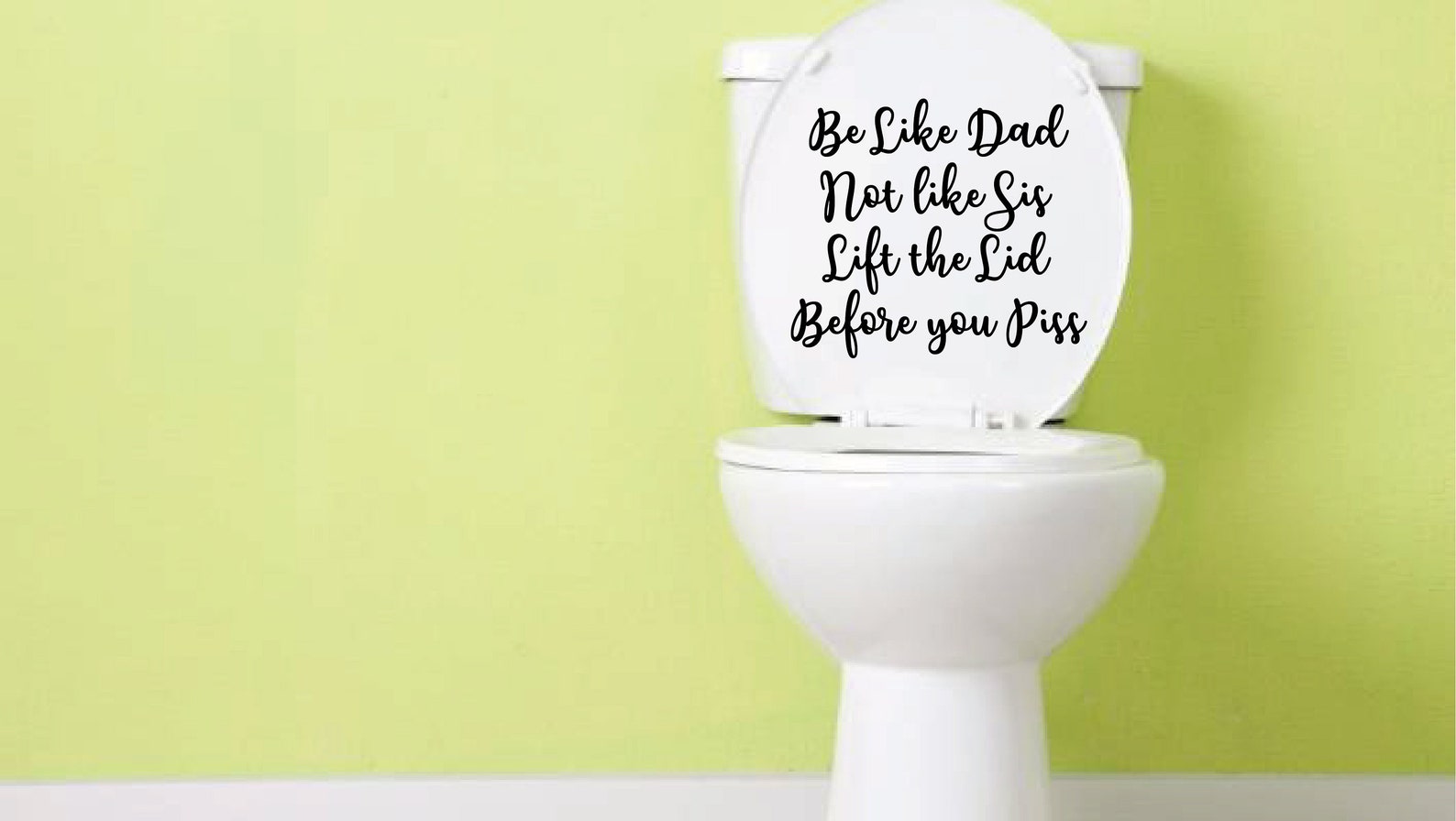Be Like Dad Toilet Decal Toilet Seat Decal Vinyl Decal Toilet Decals ...