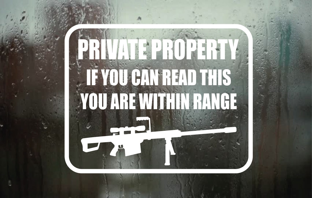 Private Property Private Property Vinyl Decal Home Security Sticker ...