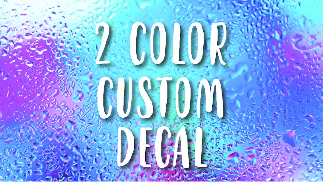 2 Color Custom Decal Two Color Vinyl Decal Car Decal Vehicle Decal Yeti ...