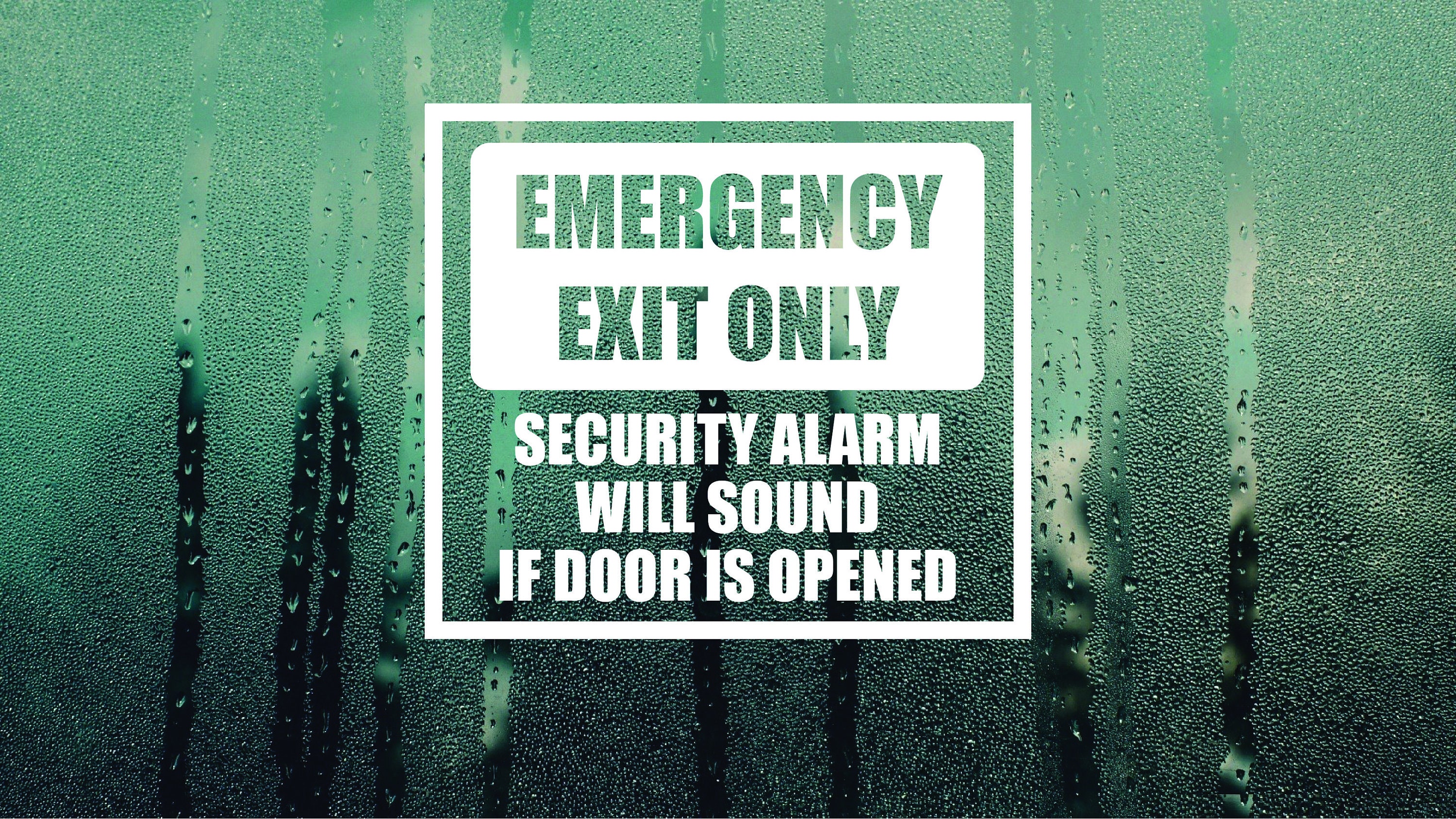 Emergency Exit Decal Exit Only Decal Emergency Vinyl Decal - Etsy