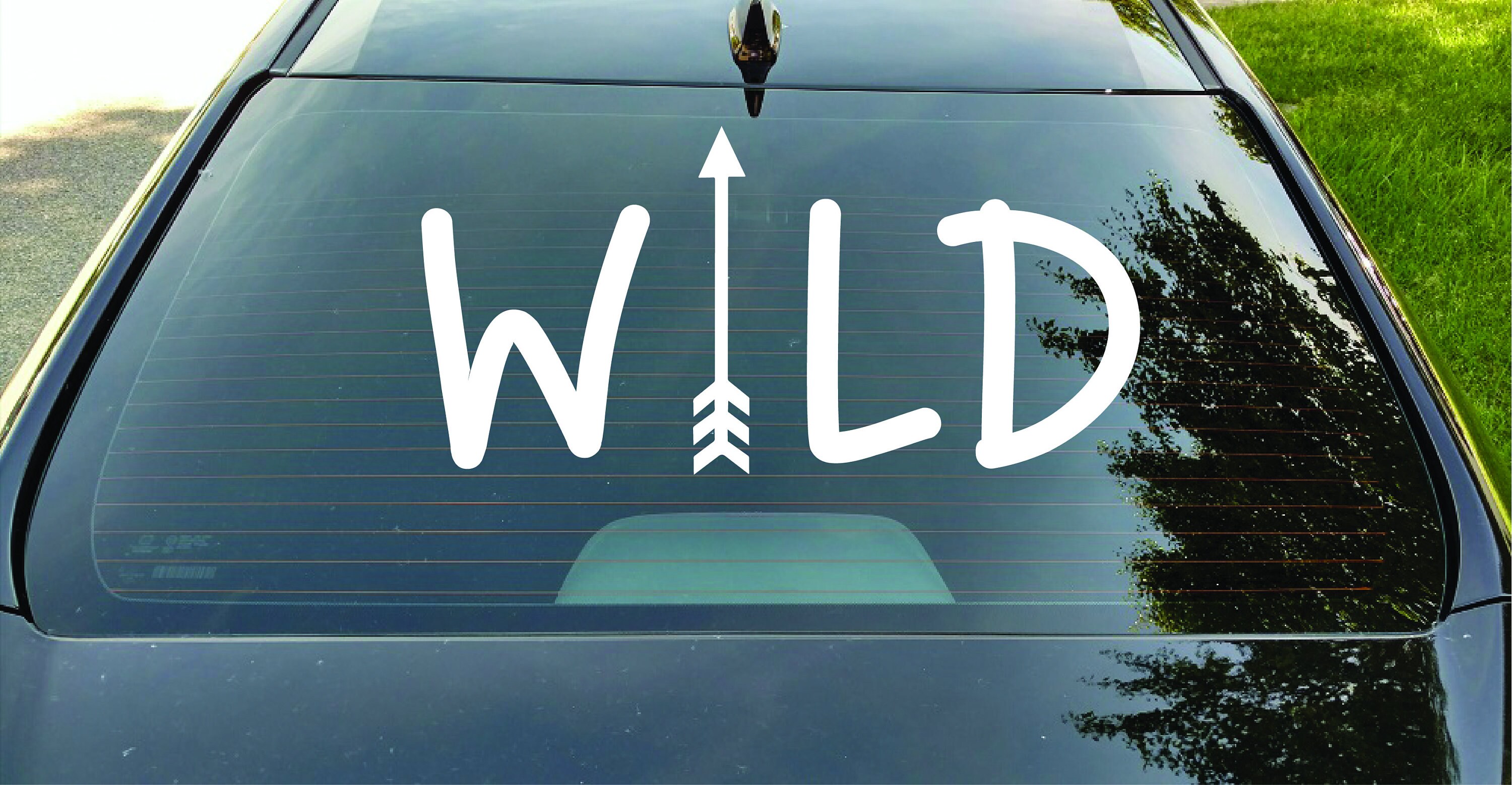 Wild Decal Arrow Decal Nature Decal Hiking Decal Wild Sticker Outdoors ...