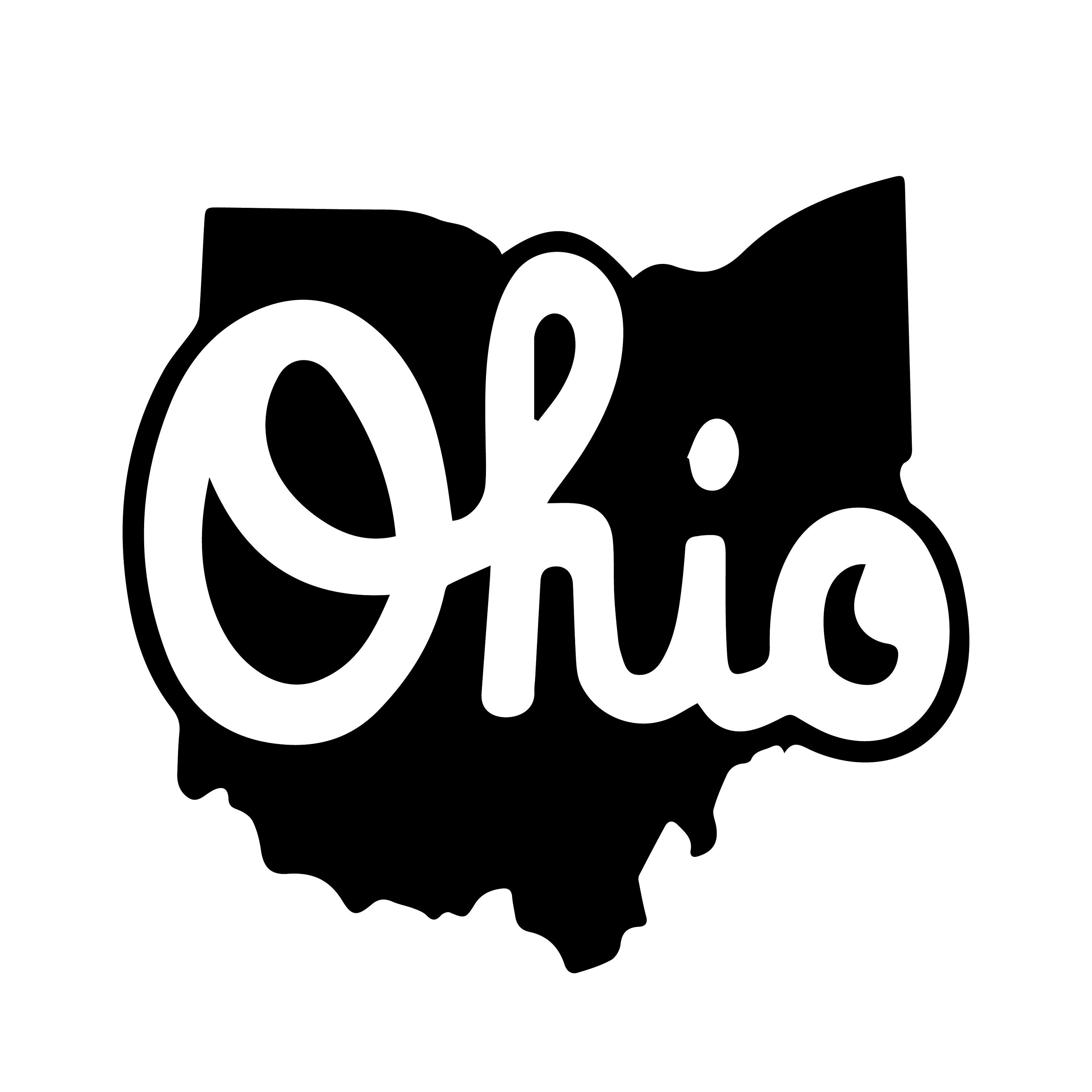 Ohio SVG Files Vector Images SVG Files Clipart Dxf Png Stencil | Etsy