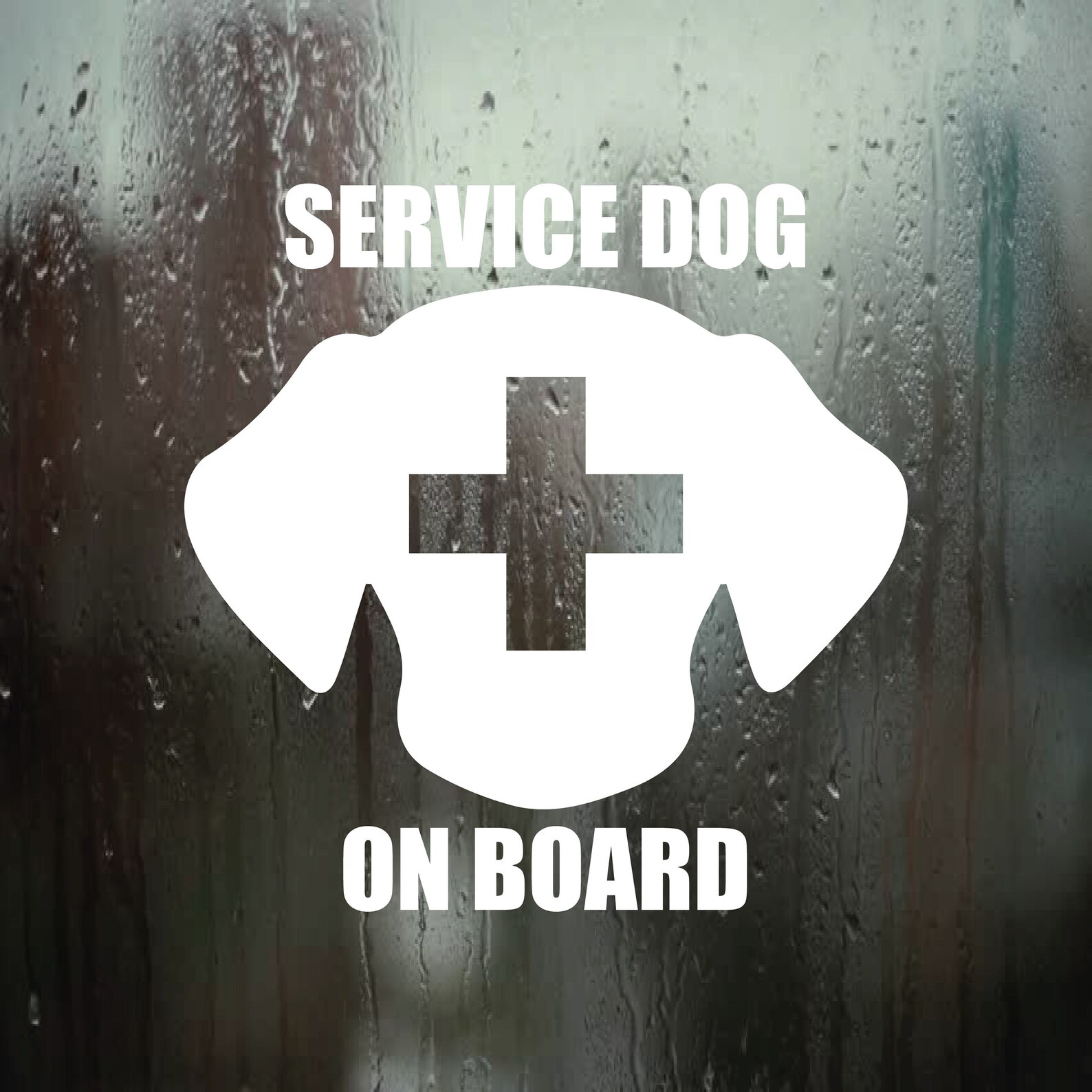 Service Dog Decal Service Dog on Board Vinyl Decal Vehicle Decal Vinyl ...