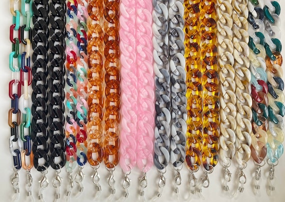 Acrylic Chunky Link Mask Chains Adult Face Mask Chain Face | Etsy