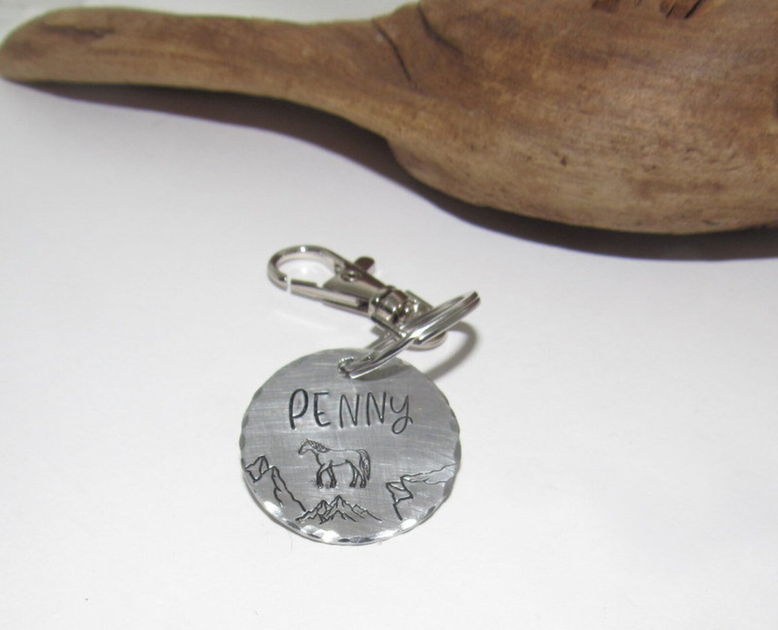 Custom Personalized Metal Halter Tag for Mules Horse and Donkey, Hand ...