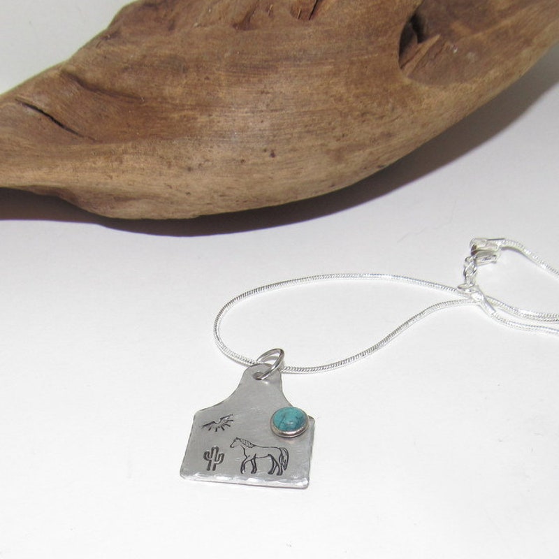 Cow Tag Necklace - Etsy