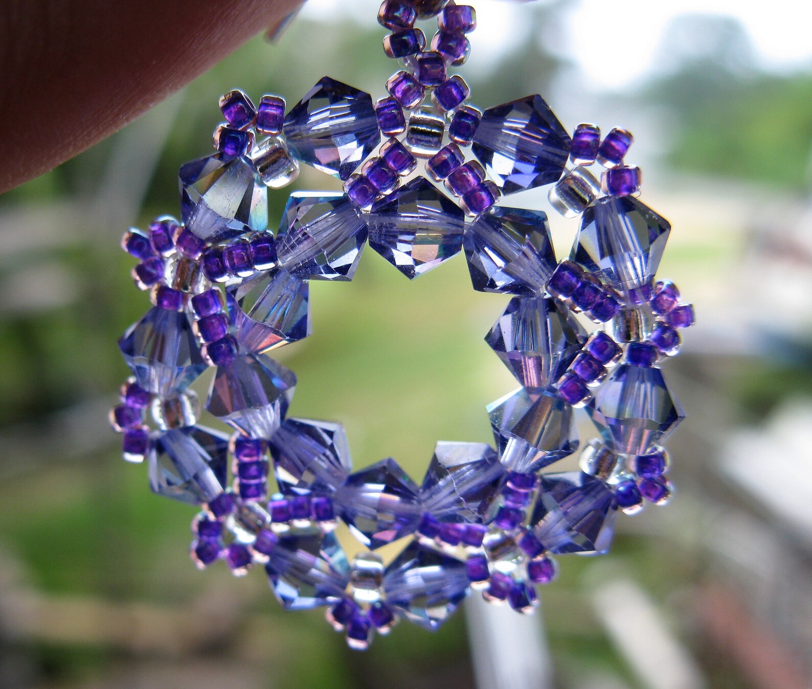 Seed Bead Earring Tutorial DIY Sparkle Hoop Pattern Easy - Etsy