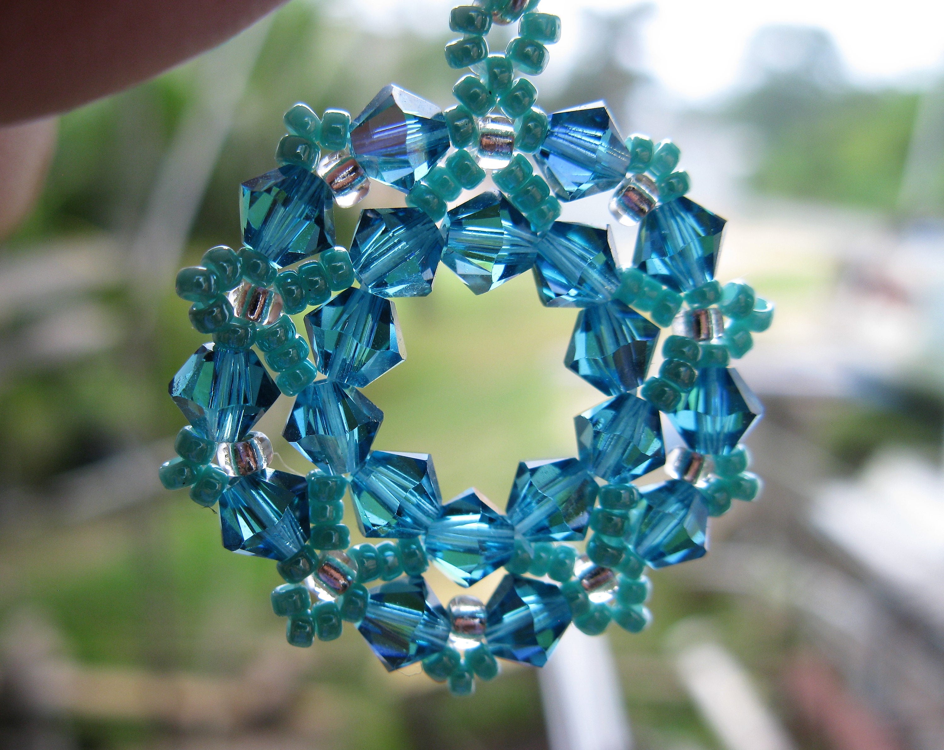 Seed Bead Earring Tutorial DIY Sparkle Hoop Pattern Easy - Etsy