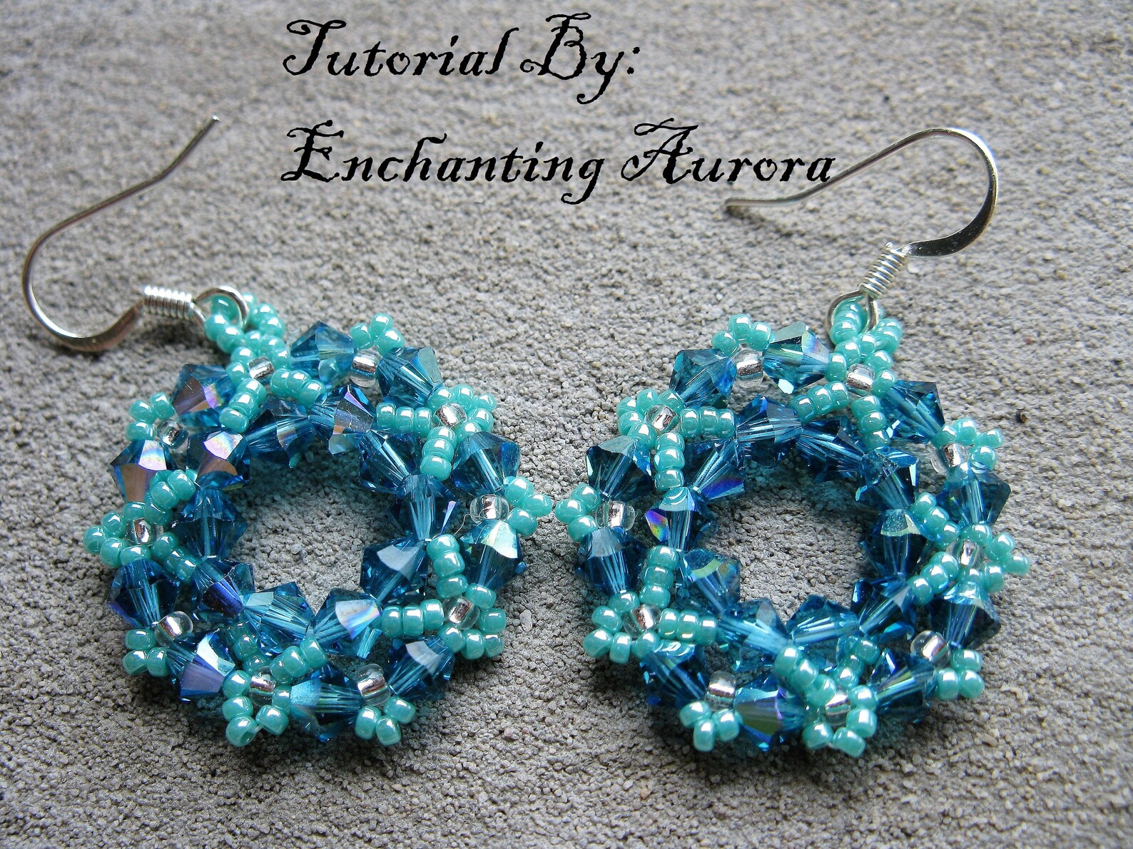 Seed Bead Earring Tutorial DIY Sparkle Hoop Pattern Easy - Etsy
