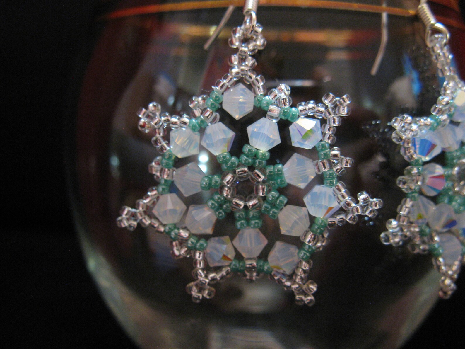 DIY Seed Bead Earring Tutorial Pattern for Beginners Snowflake - Etsy