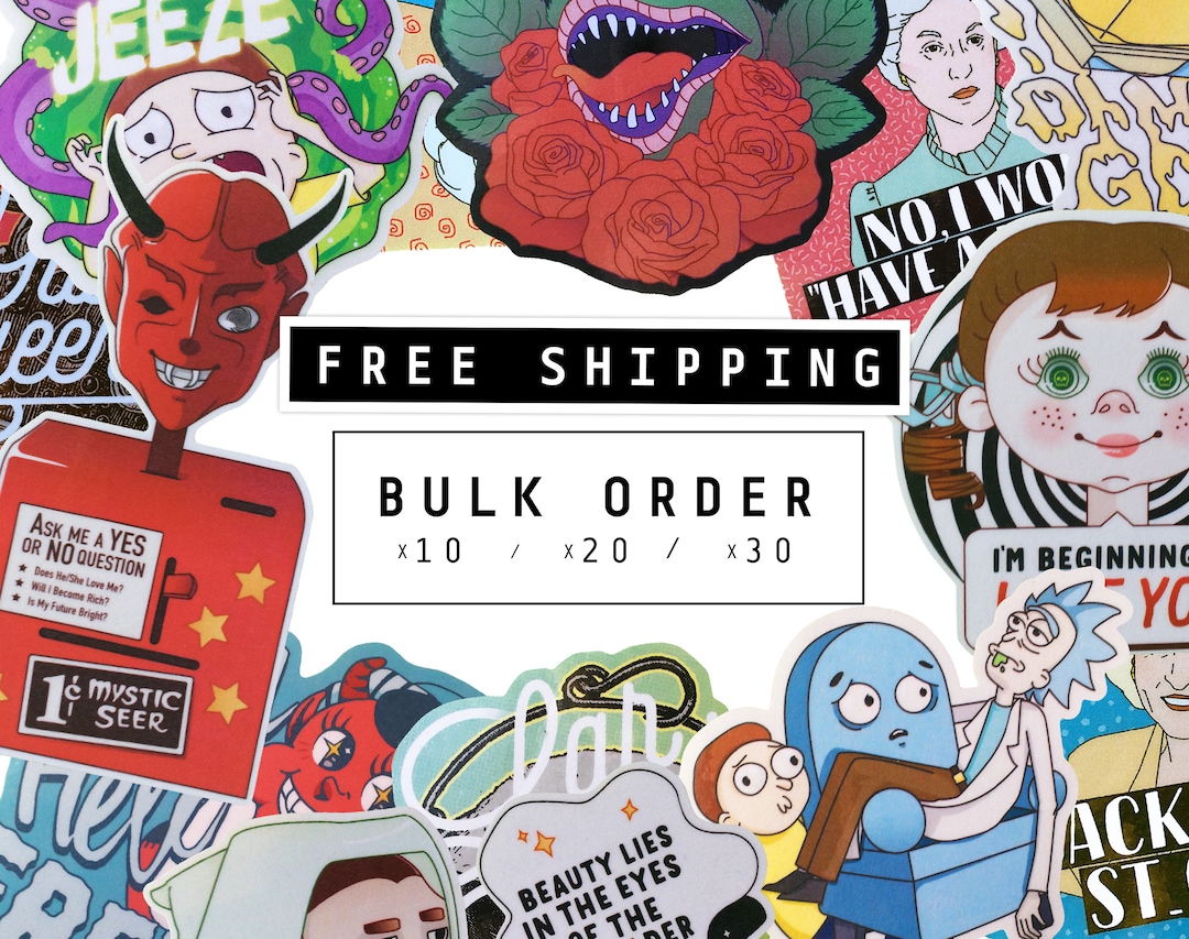 Bulk Order Stickers Free Shipping - Etsy UK