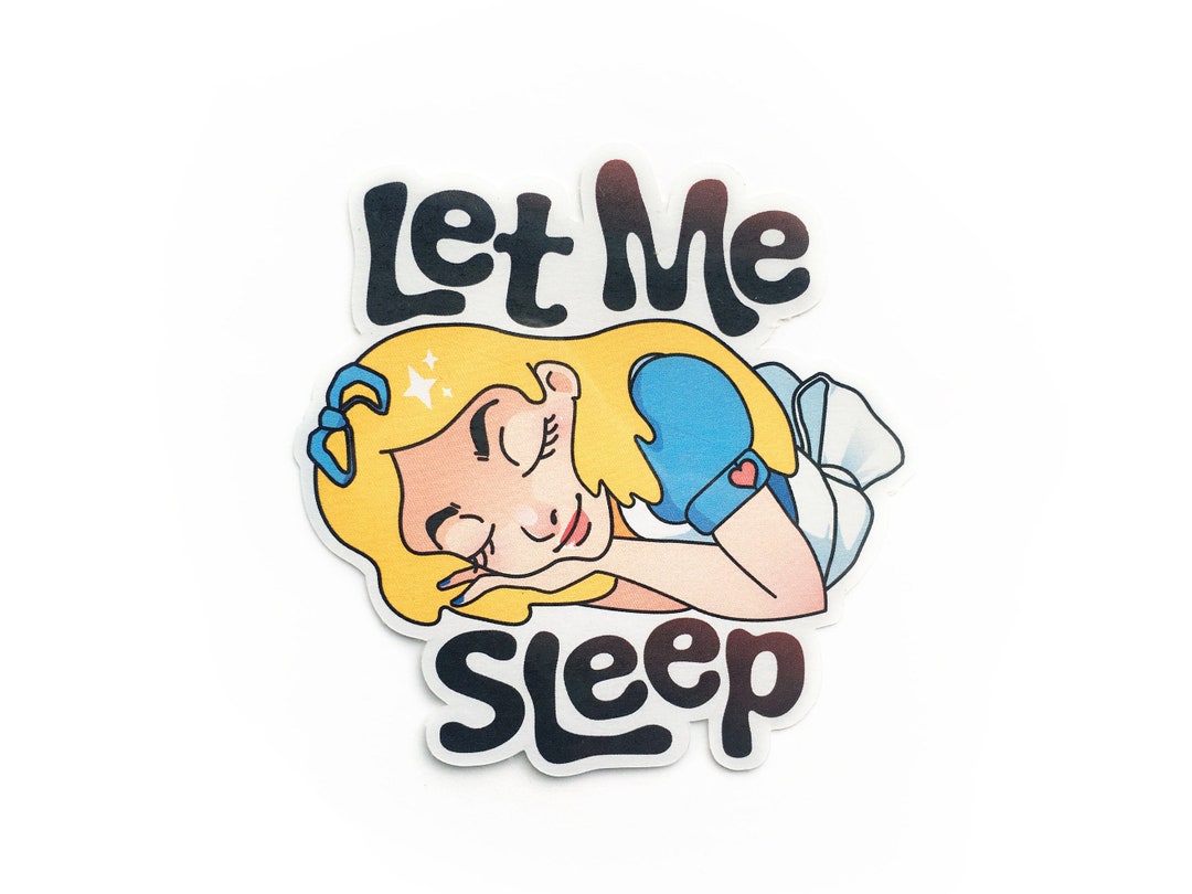 Let Me Sleep qty.2 Alice in Wonderland Sticker Alice Sleepy Disney ...