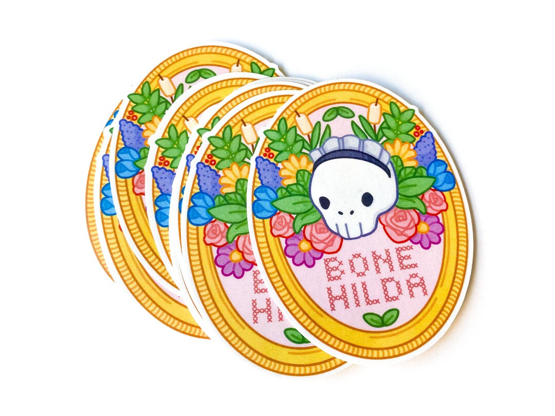 Bonehilda Sticker (qty.2) || Sims4 + Sims + Skeleton + Halloween + Cute ...