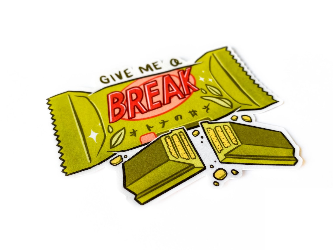 Give Me A Break qty.2 Kitkat Matcha Candy Halloween - Etsy