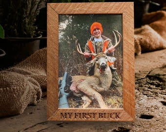 deer hunter picture frame