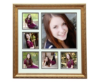 Photo Frame Collage Ornate Gold Collage Picture Frame | Etsy